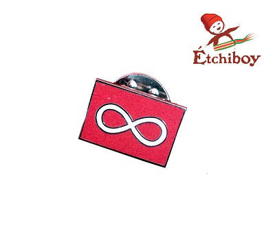 Pin Red Métis Flag Épinglette Drapeau Métis Rouge – Metis Products